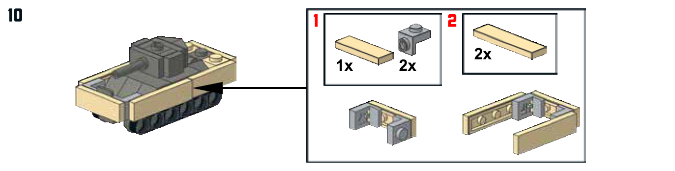 DD Sherman & Flak 36 Instructions – Micro Brick Battle
